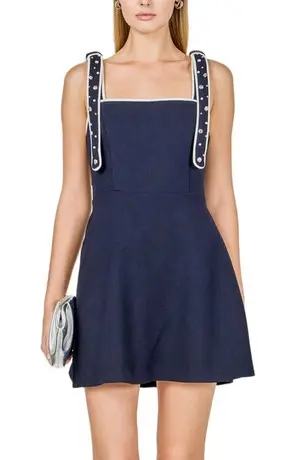 Endless Rose Bead Embellished Fit & Flare Minidress