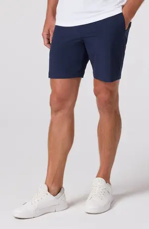 Mizzen+main Helmsman Flat Front Golf Shorts - Navy Solid