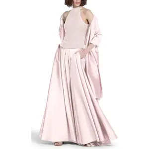 EMILY SHALANT Taffeta Wrap - Blush