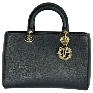 Dior Lady D-Sire Leather Handbag - Black
