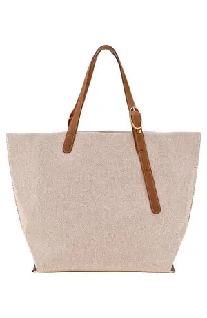 Longchamp Complice Canvas & Leather Tote