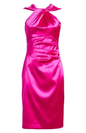 Eliza J Satin Cocktail Dress
