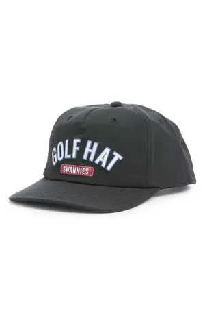 SWANNIES Charm Snapback Golf Hat - Black