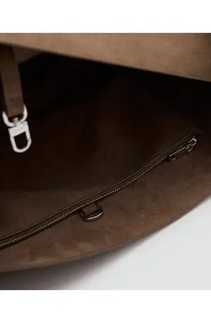 Mango Suede Shopper