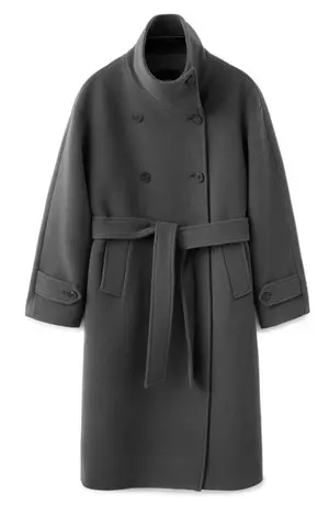 Mango Belted Virgin Wool Blend Coat