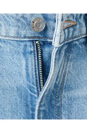 Mango Mid-rise Balloon Jeans - Medium Blue