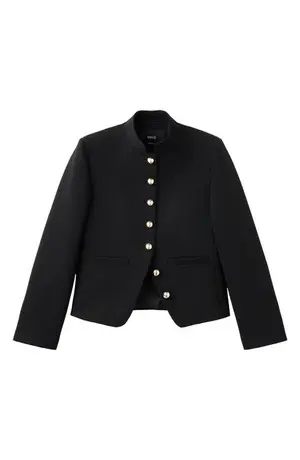 Mango Mandarin Collar Jacket