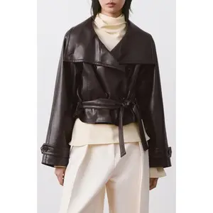 Mango Leather Coats For Women