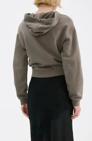 Mango Seamed Terry Zip Hoodie