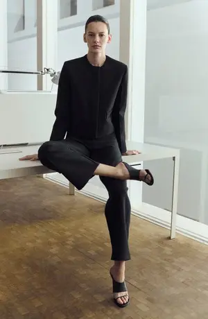 Mango Crop Straight Leg Pants