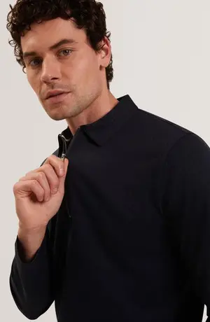 Ted Baker London Wyther Quarter Zip Polo