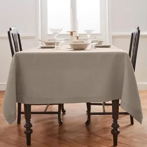 SOLINO HOME Linen Tableclothdiana - Natural