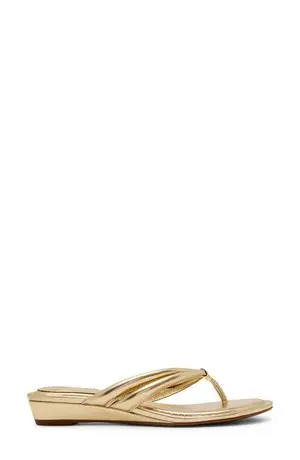 Anne Klein Bari Wedge Sandal - Gold