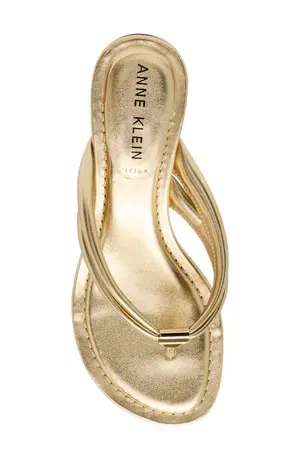 Anne Klein Bari Wedge Sandal - Gold