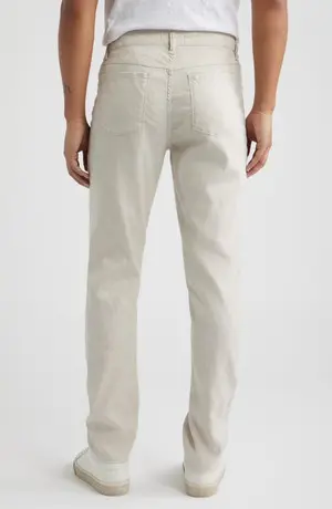 Bugatchi Straight Leg Five Pocket Pants - Almond