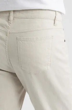 Bugatchi Straight Leg Five Pocket Pants - Almond