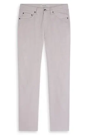Bugatchi Straight Leg Five Pocket Pants - Almond