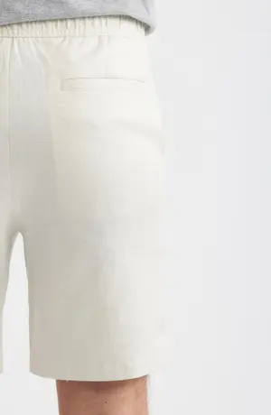 Bugatchi Aerolinen Linen Blend Shorts - Ivory