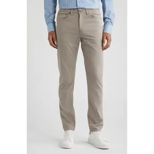 Bugatchi Stretch Cotton Pants - Walnut