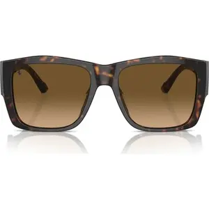 SCUDERIA FERRARI 56mm Square Sunglasses - Havana/polar Brown Gradient