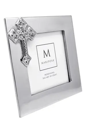 MARIPOSA Cross 4 X 4-inch Picture Frame