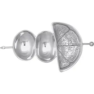 MARIPOSA Cocktail Garnish Serving Tray - Silver
