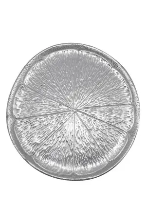 MARIPOSA Citrus Slice Serving Platter - Silver