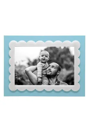 MARIPOSA Sky Scallop 4 X 6-inch Picture Frame - Blue