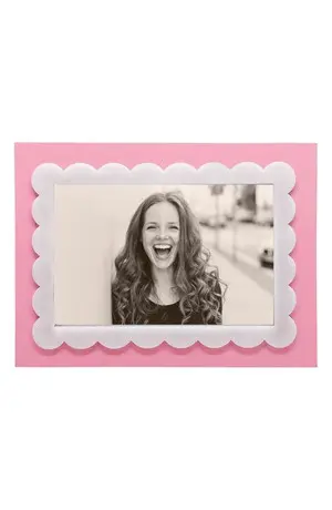 MARIPOSA Scallop 4 X 6-inch Picture Frame - Pink