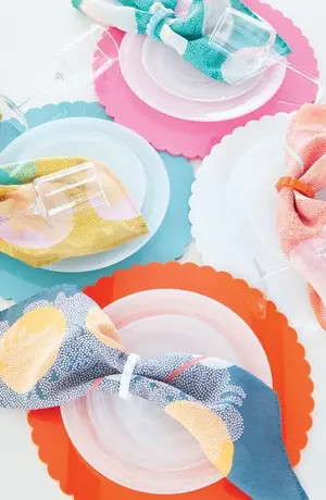 MARIPOSA Scalloped Set Of 2 Placemats