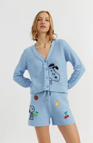 Light Blue Cardigans For Women