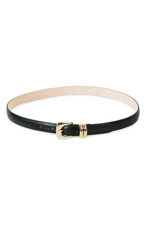 DEHANCHE Cupid Leather Belt - Black/gold