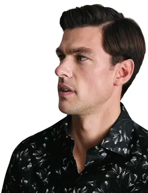 CHARLES TYRWHITT Non-iron Stretch Floral Print Shirt