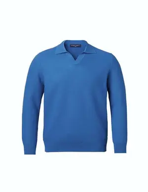 CHARLES TYRWHITT Cotton Honeycomb Trophy Neck Sweater
