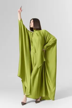 LE FAFO Luna Silk Scarf Kaftan