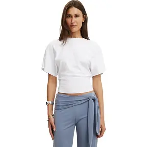 COTTON ON Blair Batwing Short Sleeve Tee - White