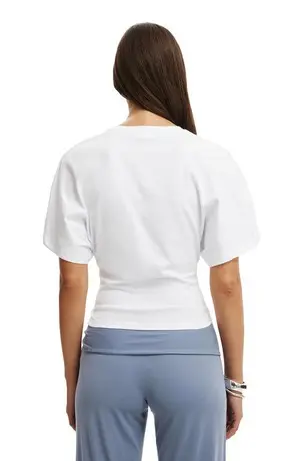 COTTON ON Blair Batwing Short Sleeve Tee - White