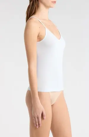 Nordstrom Seamless Cotton Blend Camisole - Blue Illusion