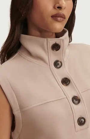Varley Conall Sleeveless Top - Mushroom