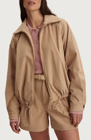 Varley Nadina Corduroy Blouson Jacket - Light Taupe