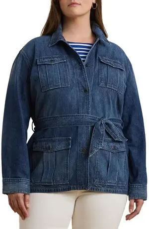 Ralph Lauren Belted Denim Chore Jacket - Marina Wash