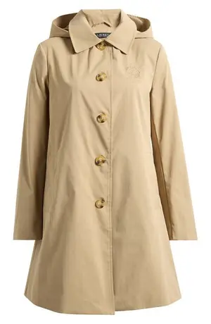 Ralph Lauren Crested Hooded Coat - Birch Tan