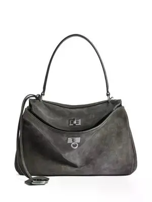 Balenciaga Turn-lock-fastening Shoulder Bag - Grey