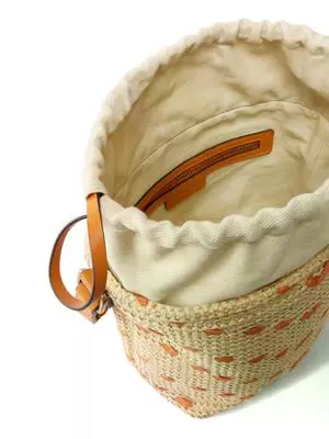 Pinko Small Woven Bucket Bag