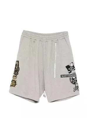MASTERMIND WORLD Logo-appliqué Shorts - Grey