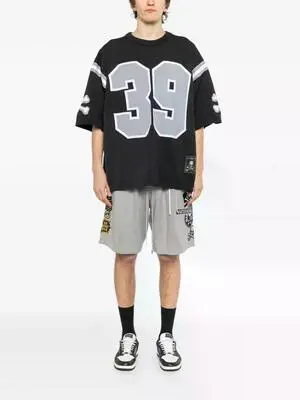 MASTERMIND WORLD Logo-appliqué Shorts - Grey