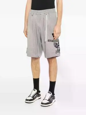 MASTERMIND WORLD Logo-appliqué Shorts - Grey