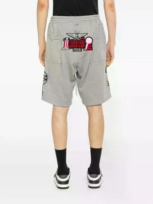 MASTERMIND WORLD Logo-appliqué Shorts - Grey