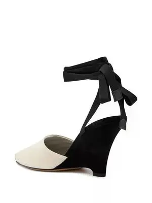 Jacquemus Pointed Toe Tie Sandals - Neutrals
