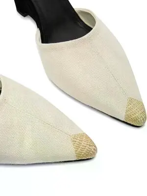Jacquemus Pointed Toe Tie Sandals - Neutrals